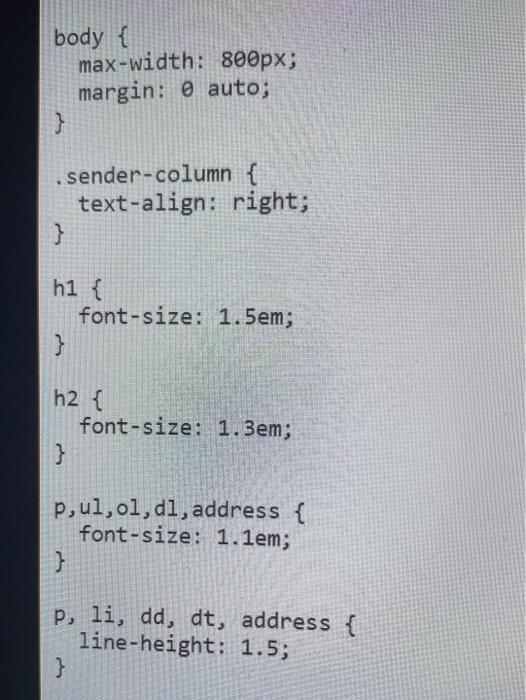 Solved HTML-( marking up a letter) if possible please show | Chegg.com