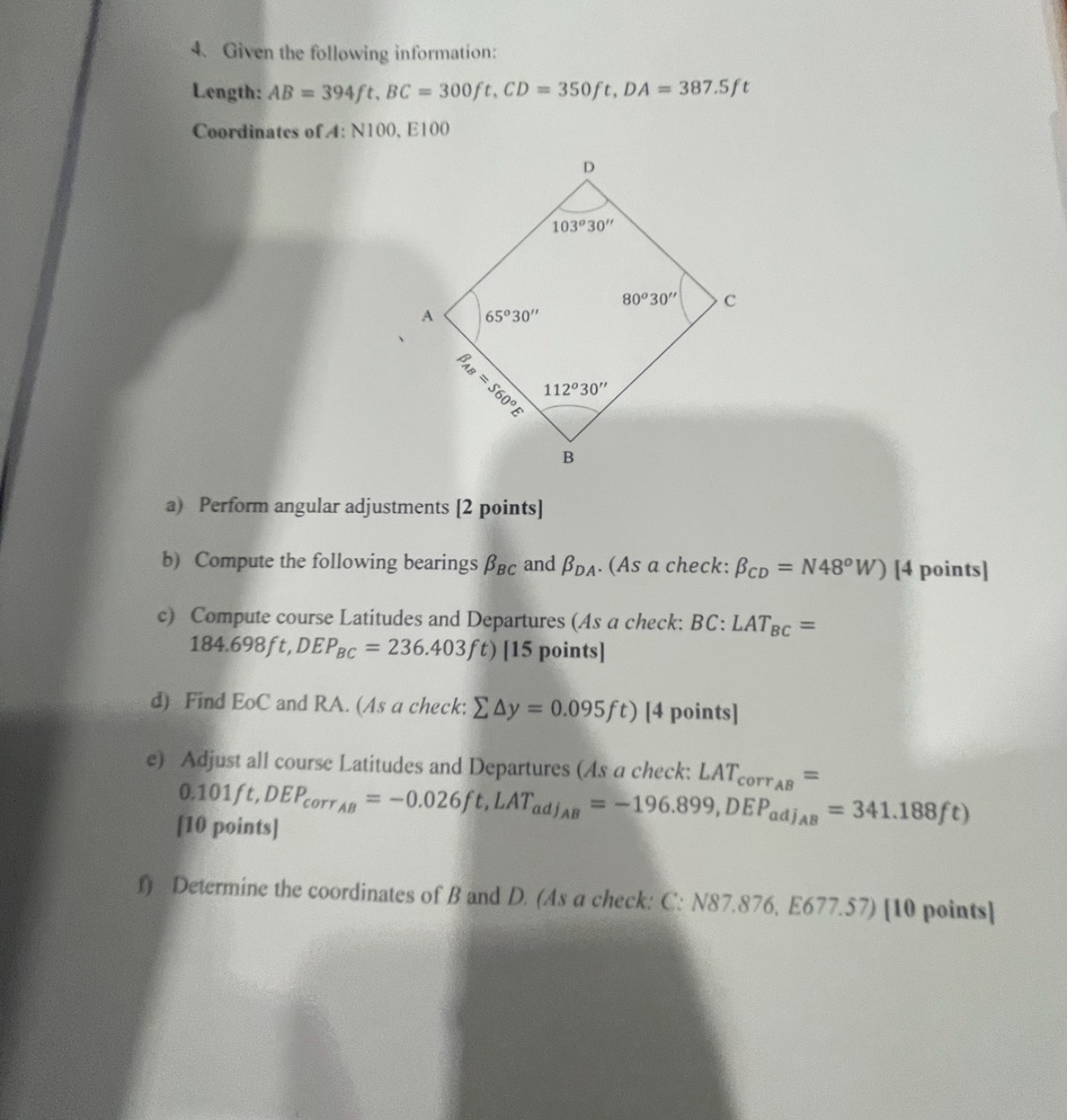 Solved Given the following information:Length: | Chegg.com
