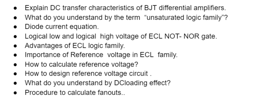 Solved • Explain DC transfer characteristics of BJT | Chegg.com