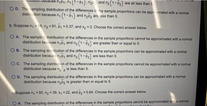 Solved In each of the following cases, determine if the | Chegg.com