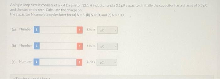 Solved A single-loop circuit consists of a 7.4Ω resistor, | Chegg.com