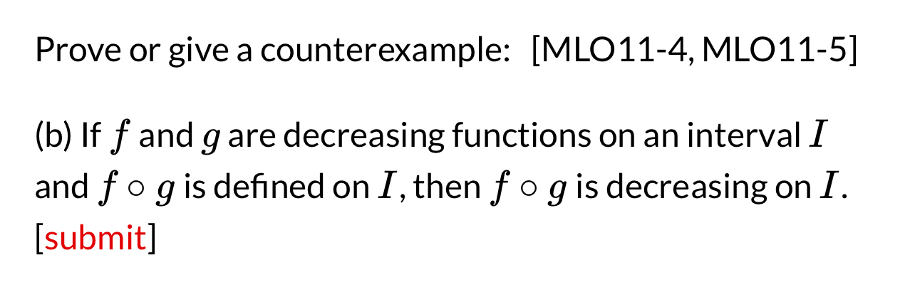 Solved Prove or give a counterexample: [MLO11-4, | Chegg.com