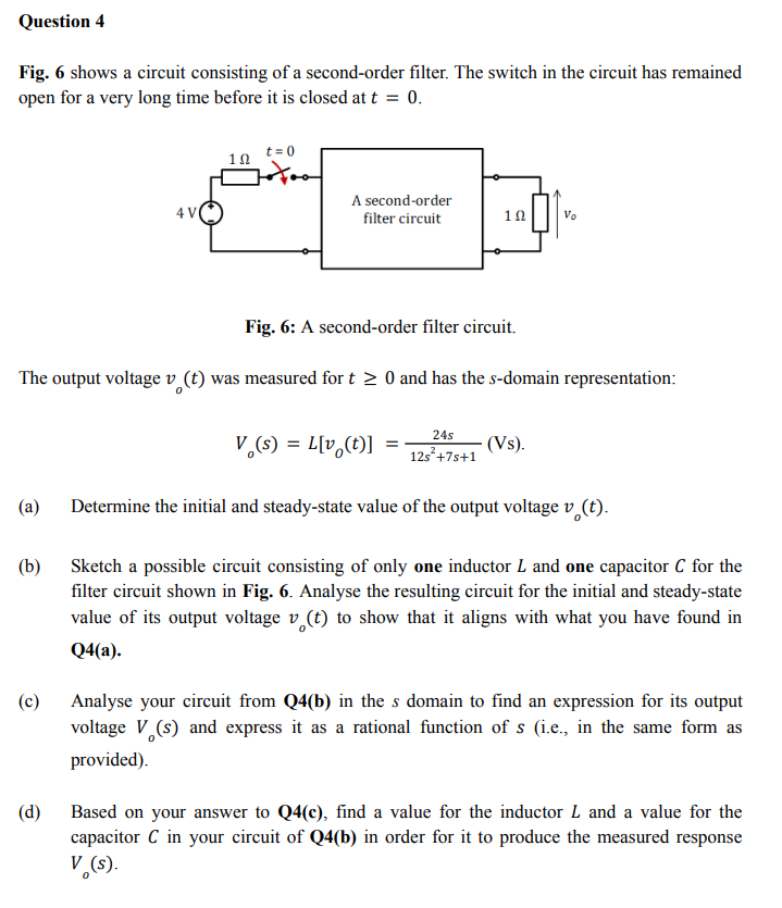 Solved answer all parts of the question and show working | Chegg.com