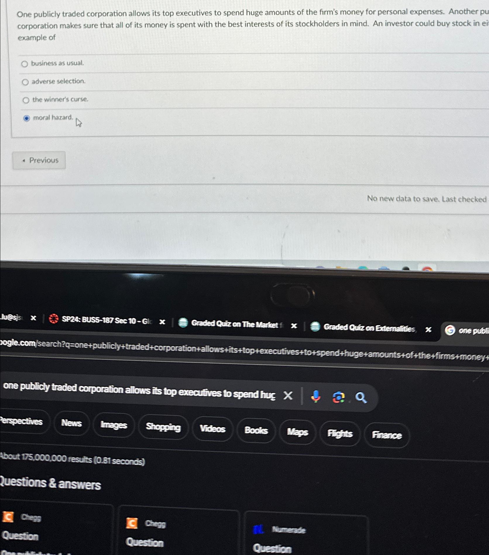 Solved One publicly traded corporation allows its top | Chegg.com