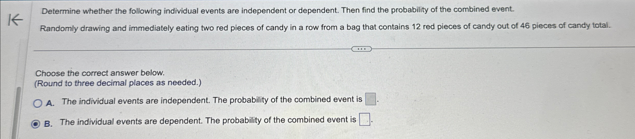 Solved Determine whether the following individual events are | Chegg.com