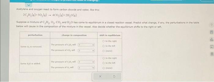 Solved Acetylene and oxygen react to form carbon dioxide and | Chegg.com