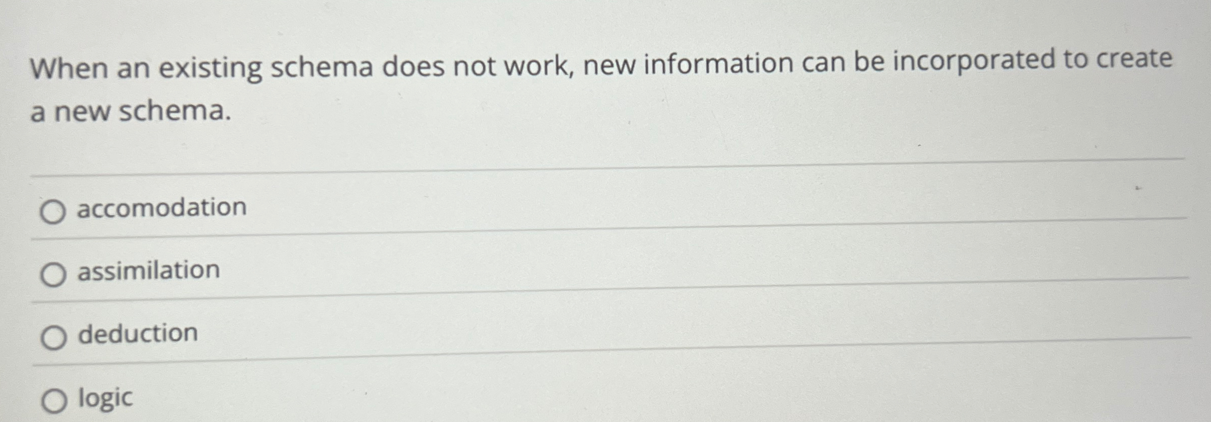 Solved When an existing schema does not work, new | Chegg.com