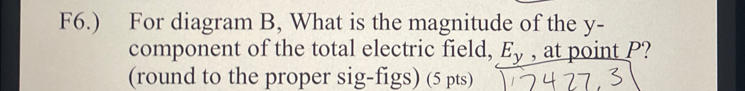Solved F6.) ﻿For diagram B, ﻿What is the magnitude of the y | Chegg.com