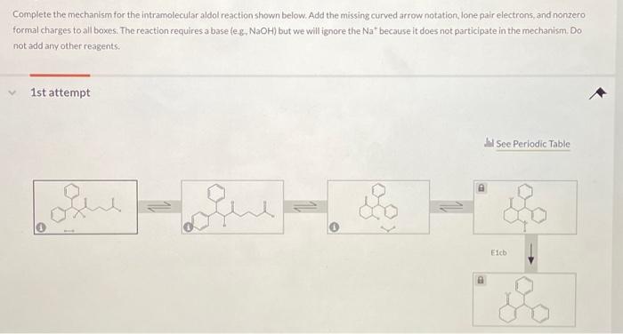 Solved Complete the mechanism for the intramolecular aldol | Chegg.com