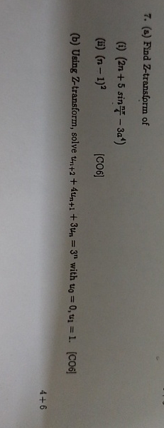 Solved (a) ﻿Find Z-transform | Chegg.com