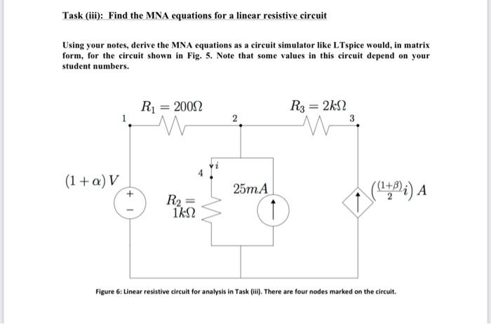 Solved Using your notes, derive the MNA equations as a | Chegg.com