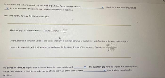 5. Risk management: Gap analysis vs duration analysis | Chegg.com