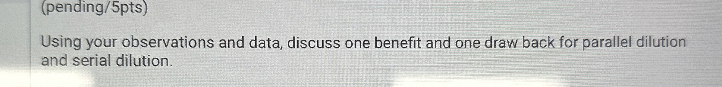 Solved (pending/5pts)Using your observations and data, | Chegg.com