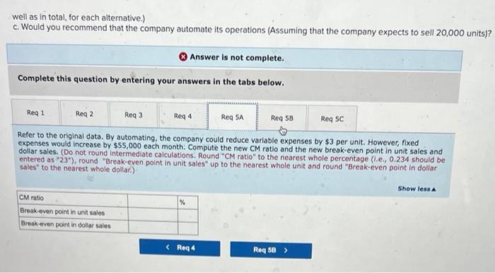 Solved Hi, i just need help with my accounting homework. Req | Chegg.com