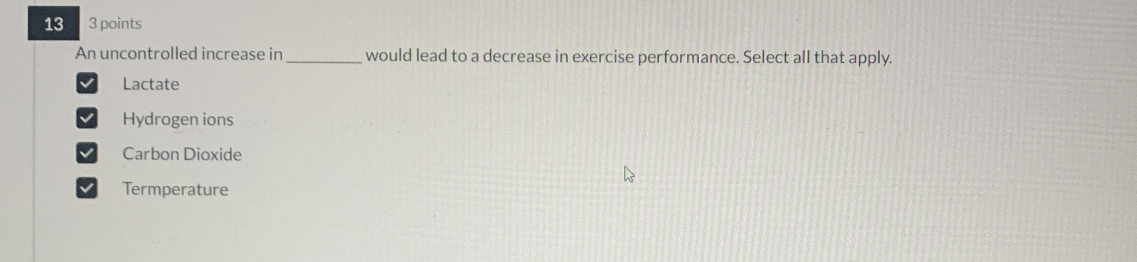 Solved 133 ﻿pointsAn uncontrolled increase in ﻿would lead | Chegg.com