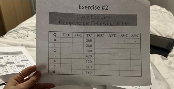 Solved Exercise \#2 | Chegg.com