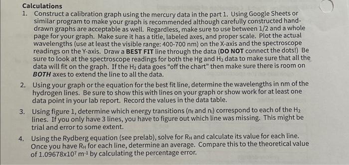 Calculations Construct a calibration graph using the | Chegg.com