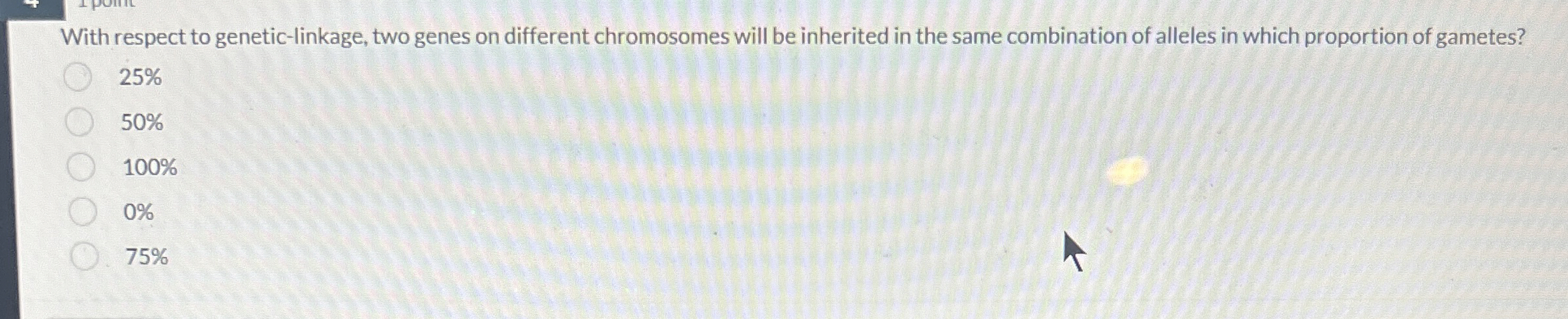 Solved With respect to genetic-linkage, two genes on | Chegg.com
