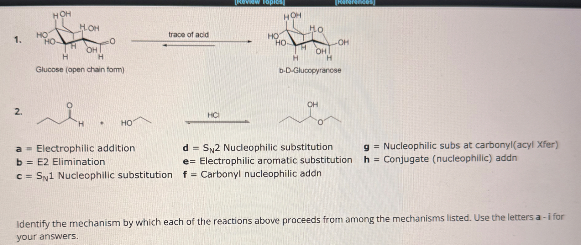 Solved a = ﻿Electrophilic additionb = ﻿E2 ﻿Eliminationc=SN1 | Chegg.com