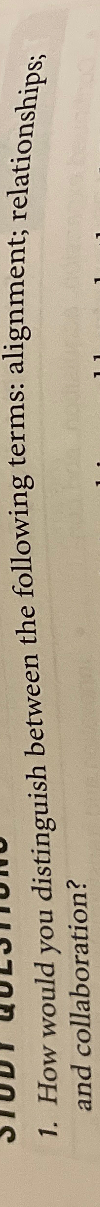 Solved How would you distinguish between the following | Chegg.com