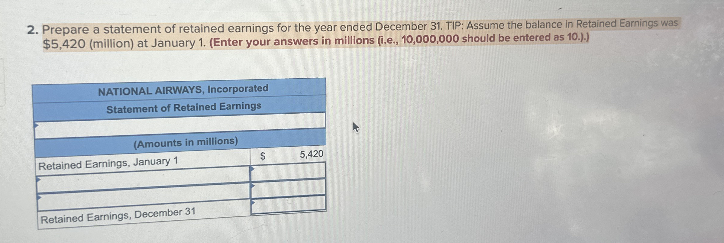 Solved Prepare a statement of retained earnings for the year | Chegg.com