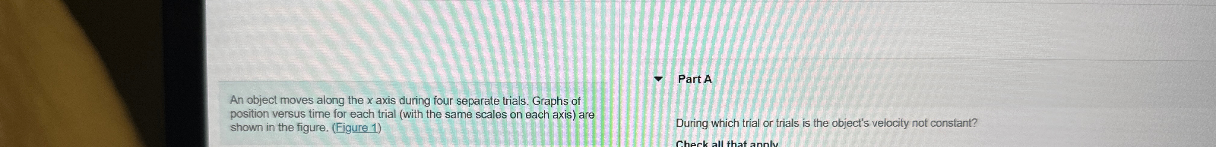 Solved An object moves along the x ﻿axis during four | Chegg.com