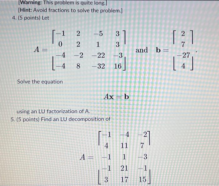 Solved G 1. (5 points) Use the Row Reduction Algorithm to | Chegg.com