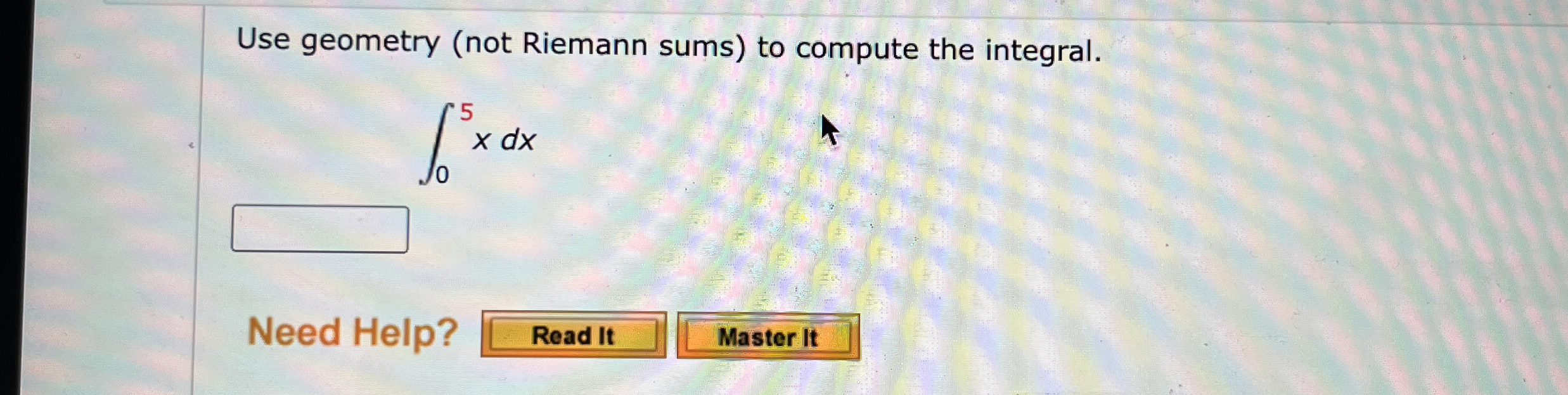 Solved Use geometry (not Riemann sums) ﻿to compute the | Chegg.com