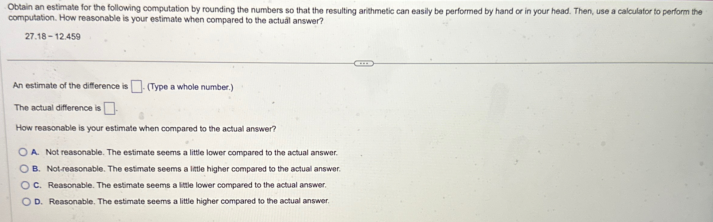 Solved Obtain an estimate for the following computation by | Chegg.com