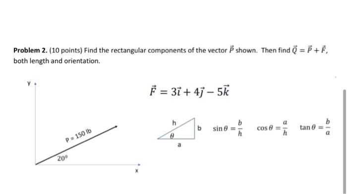 Solved Problem 2. (10 points) Find the rectangular | Chegg.com