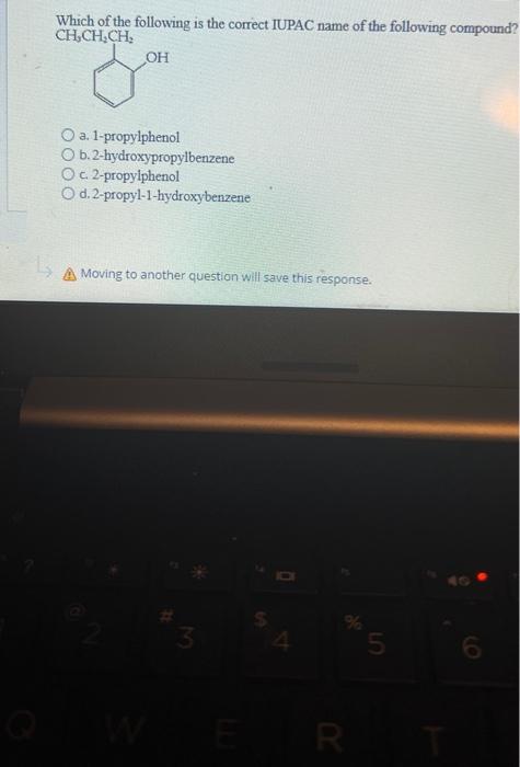 Solved Which of the following is the correct IUPAC name of | Chegg.com