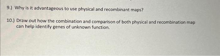 Solved 9.) Why is it advantageous to use physical and | Chegg.com