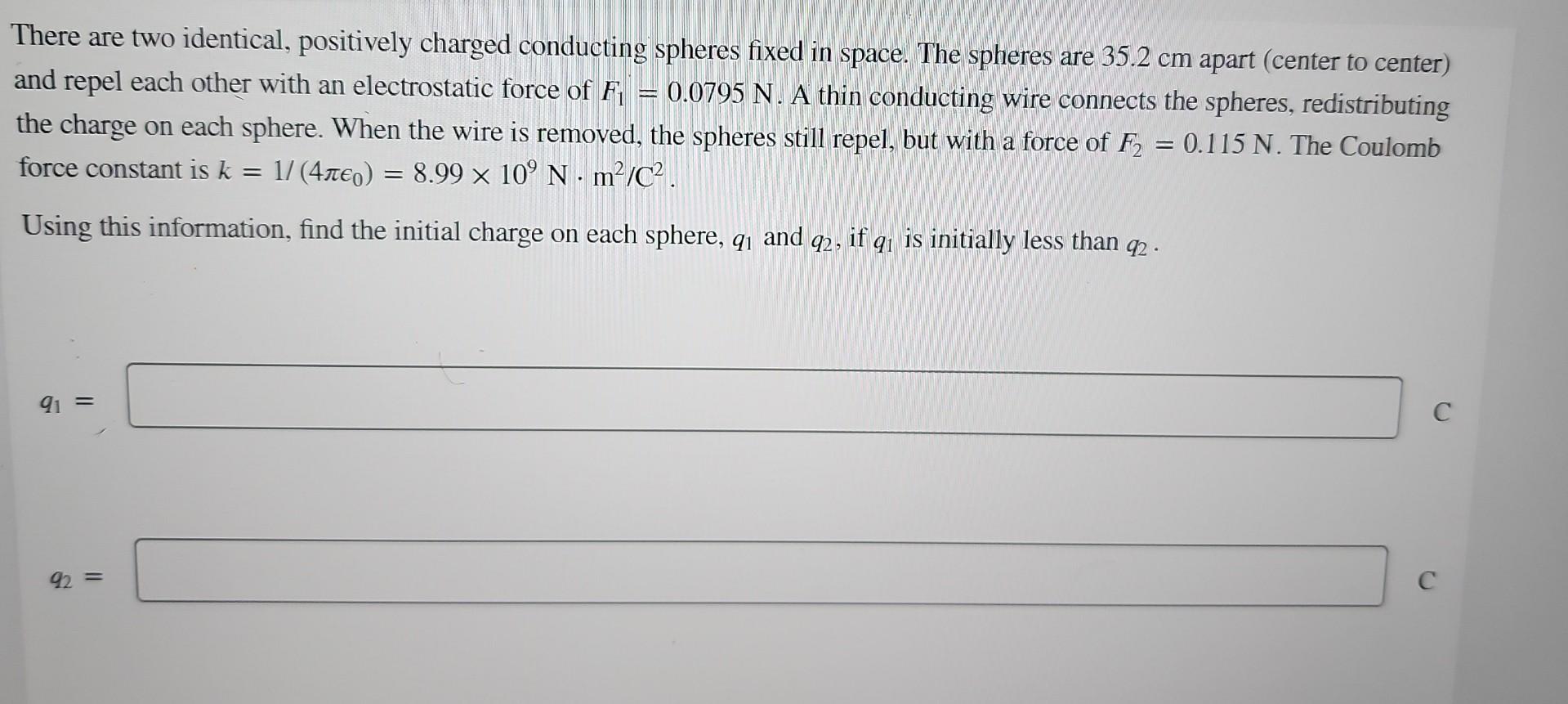 Solved There are two identical, positively charged | Chegg.com