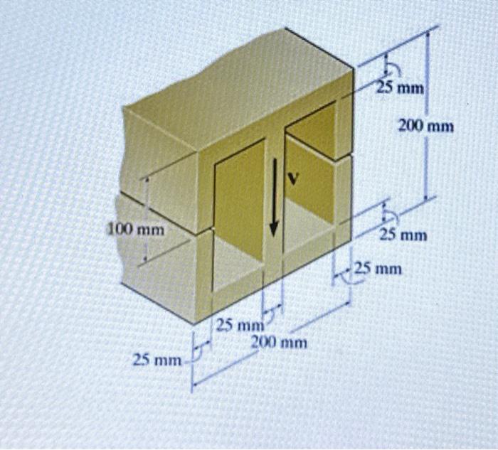 Solved The beam is ill longludinaly along boti sibes as | Chegg.com