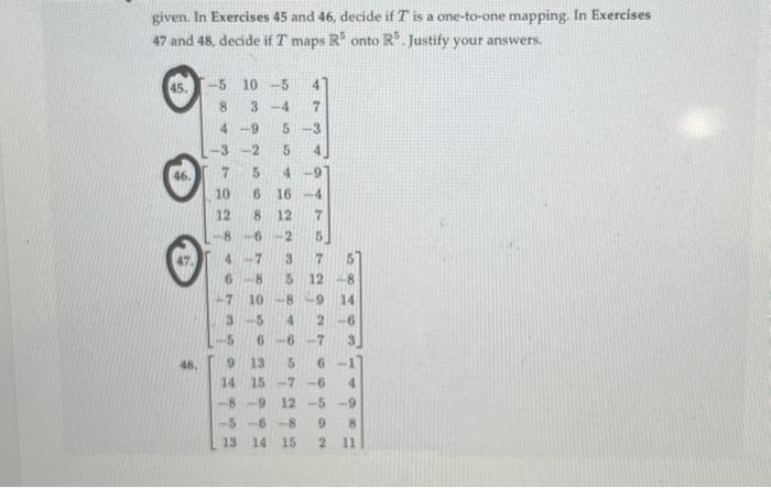Solved linear algebra step by step please, may you explain | Chegg.com