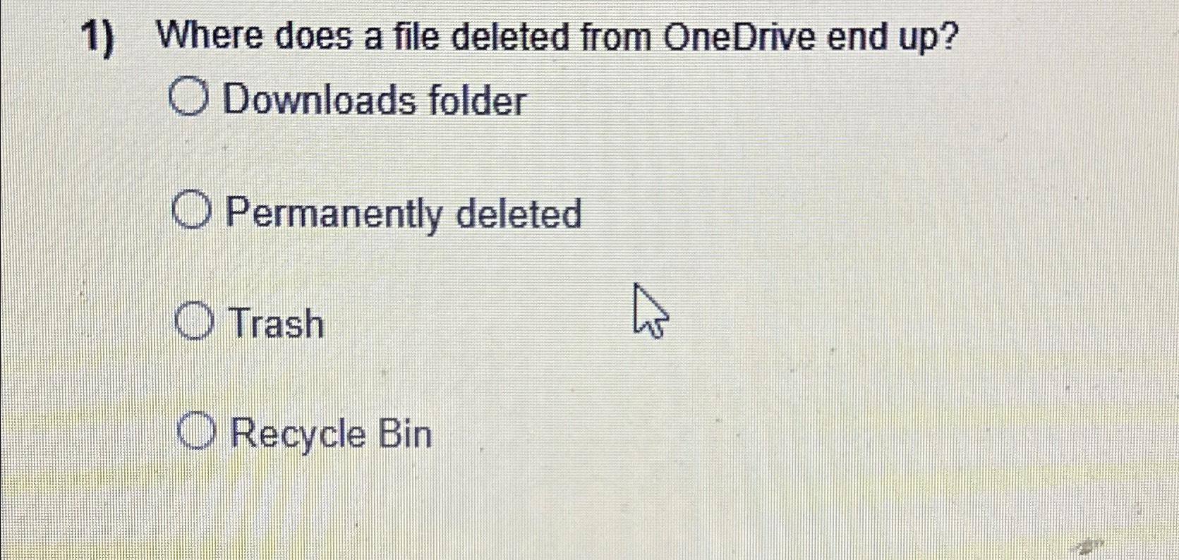 Solved Where Does A File Deleted From Onedrive End