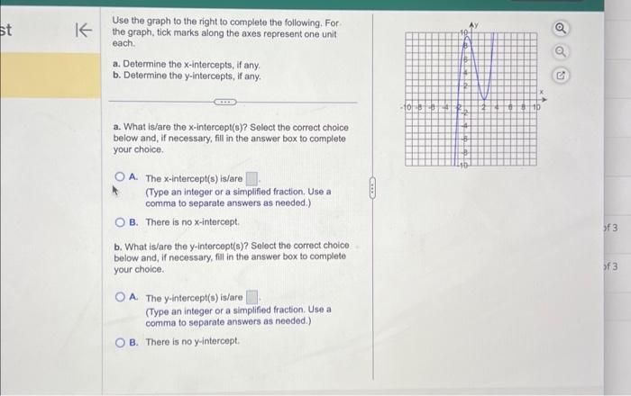Solved Use the graph to the right to complete the following. | Chegg.com