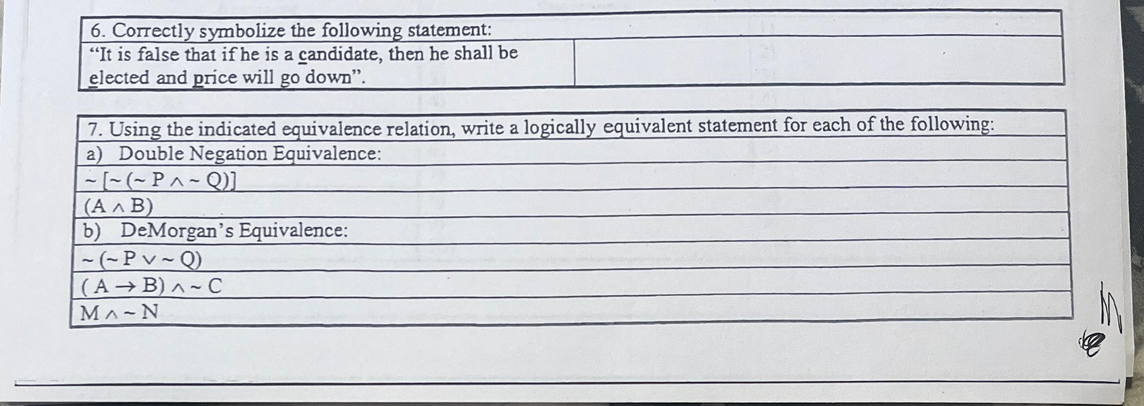 Solved #6 ﻿and #7 | Chegg.com