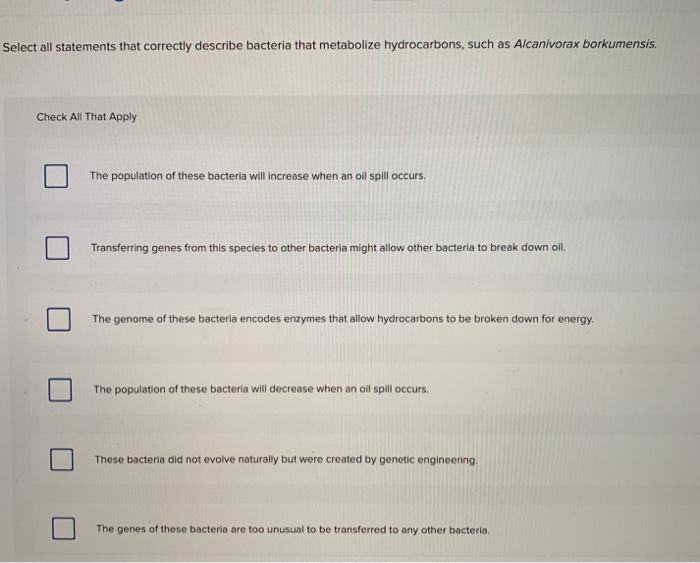 Solved Select all statements that correctly describe | Chegg.com
