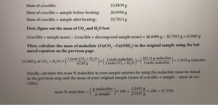 Solved CHEM 101L Report - Experiment #5 Objective (1 point): | Chegg.com