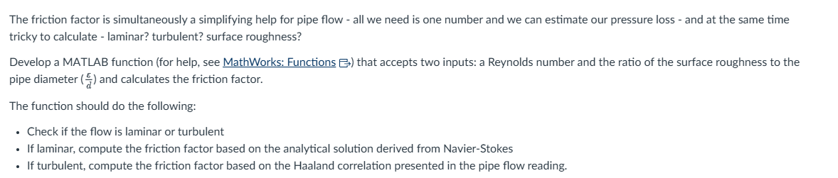 Solved The friction factor is simultaneously a simplifying | Chegg.com