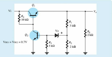 Solved In the given circuit, input voltage Vi=42+3,3 | Chegg.com