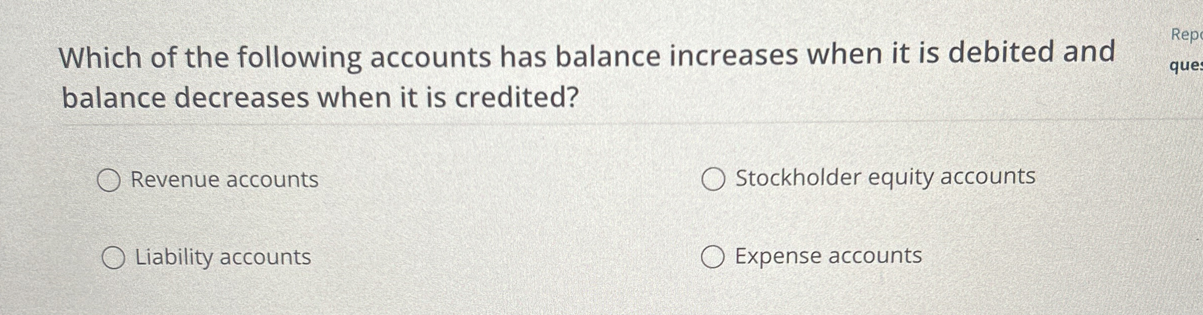 Solved Which of the following accounts has balance increases | Chegg.com