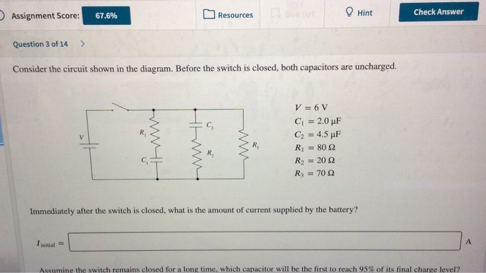 Solved Assignment Score: 67.6% Resources Hint Check Answer | Chegg.com