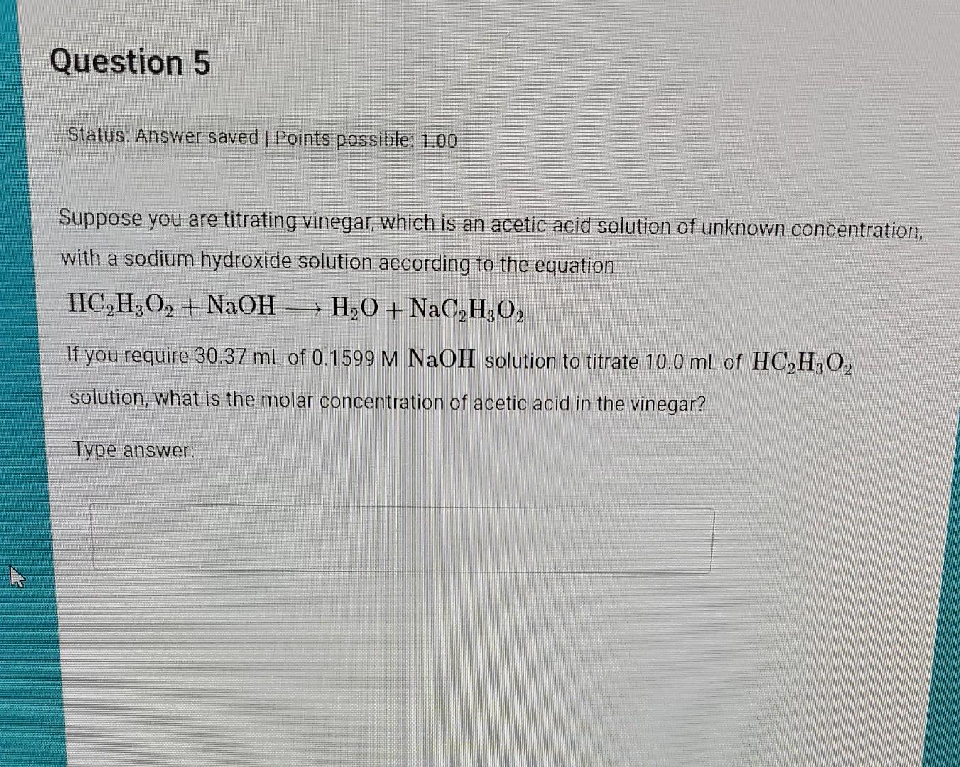 Solved Status: Answer saved I Points possible: 1.00 Suppose | Chegg.com