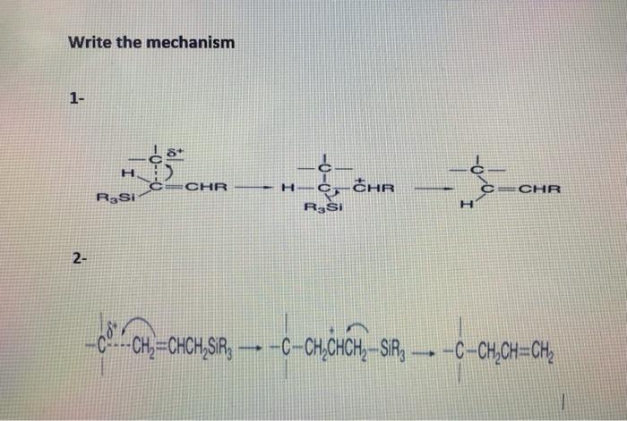 Solved Write the mechanism 1− 2. | Chegg.com Solved Write the mechanism 1− 2. | Chegg.com