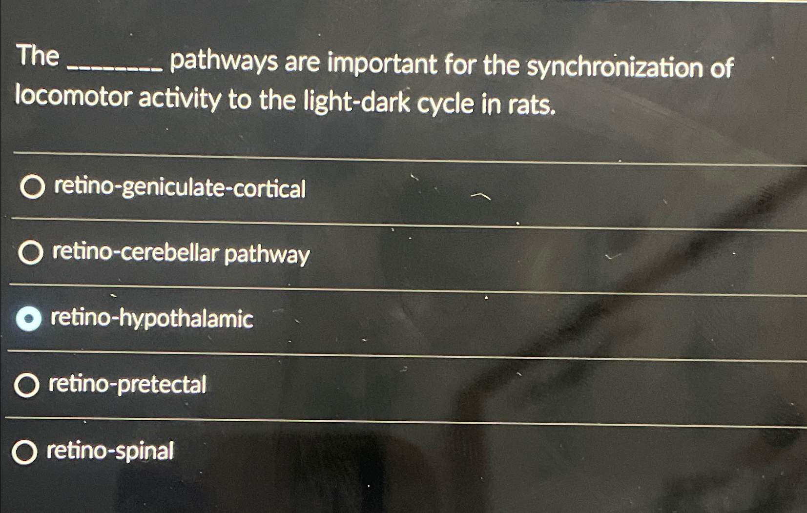Solved The pathways are important for the synchronization of | Chegg.com