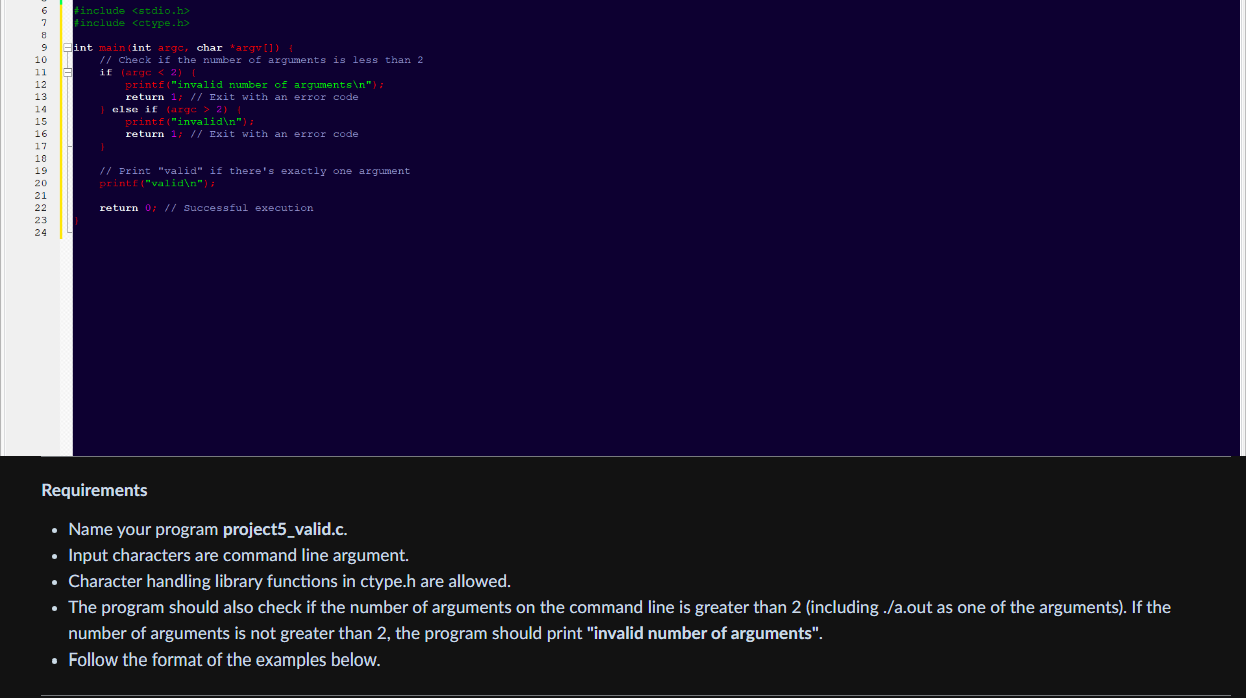 Solved In C Please My Output Is Printing Invalid For A