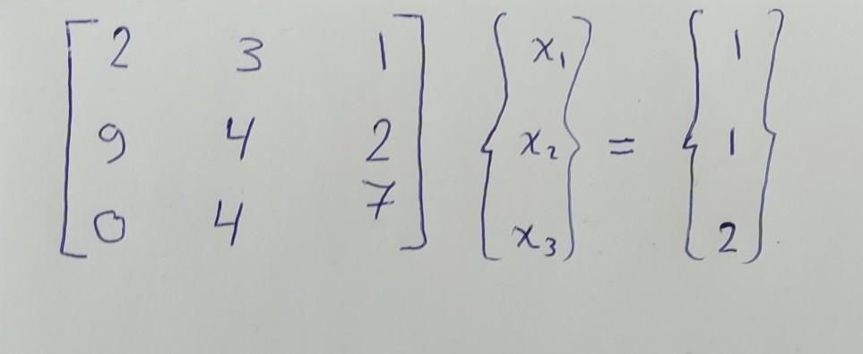 Solved solve the matrix by 1- Gauss elimination 2- Gauss | Chegg.com