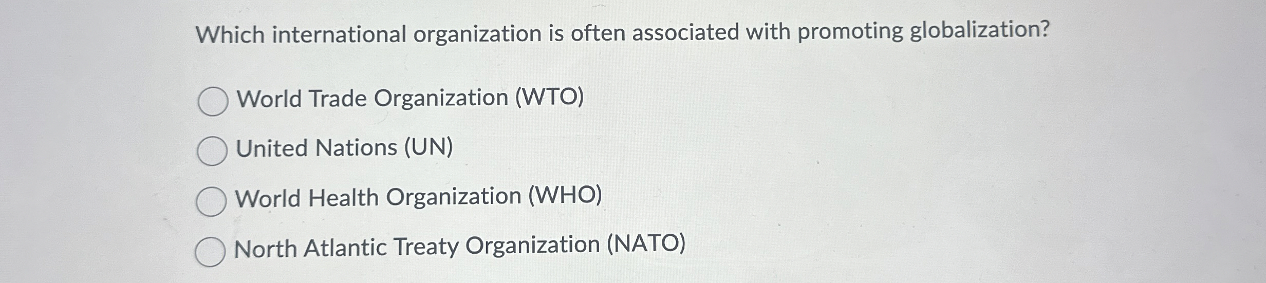 Solved Which international organization is often associated | Chegg.com